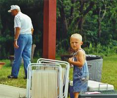 Tyler Bouch with John Lash in the background